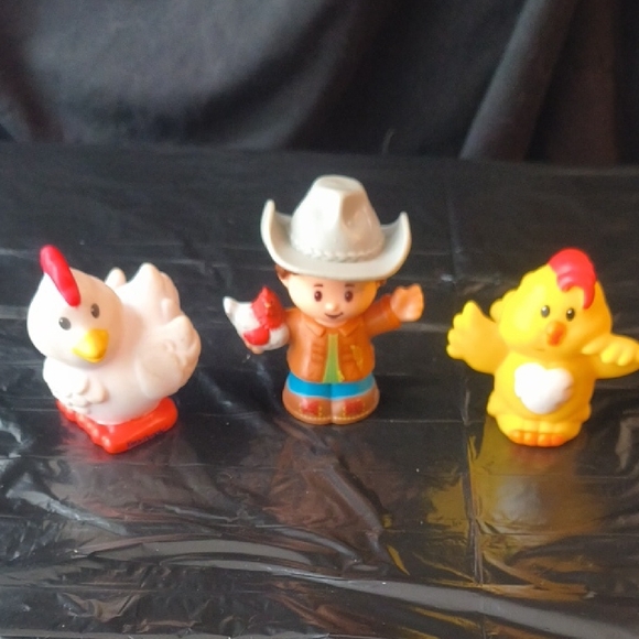 Little People | Toys | Little People Chicken Hen And Farmer Set Of 3 ...